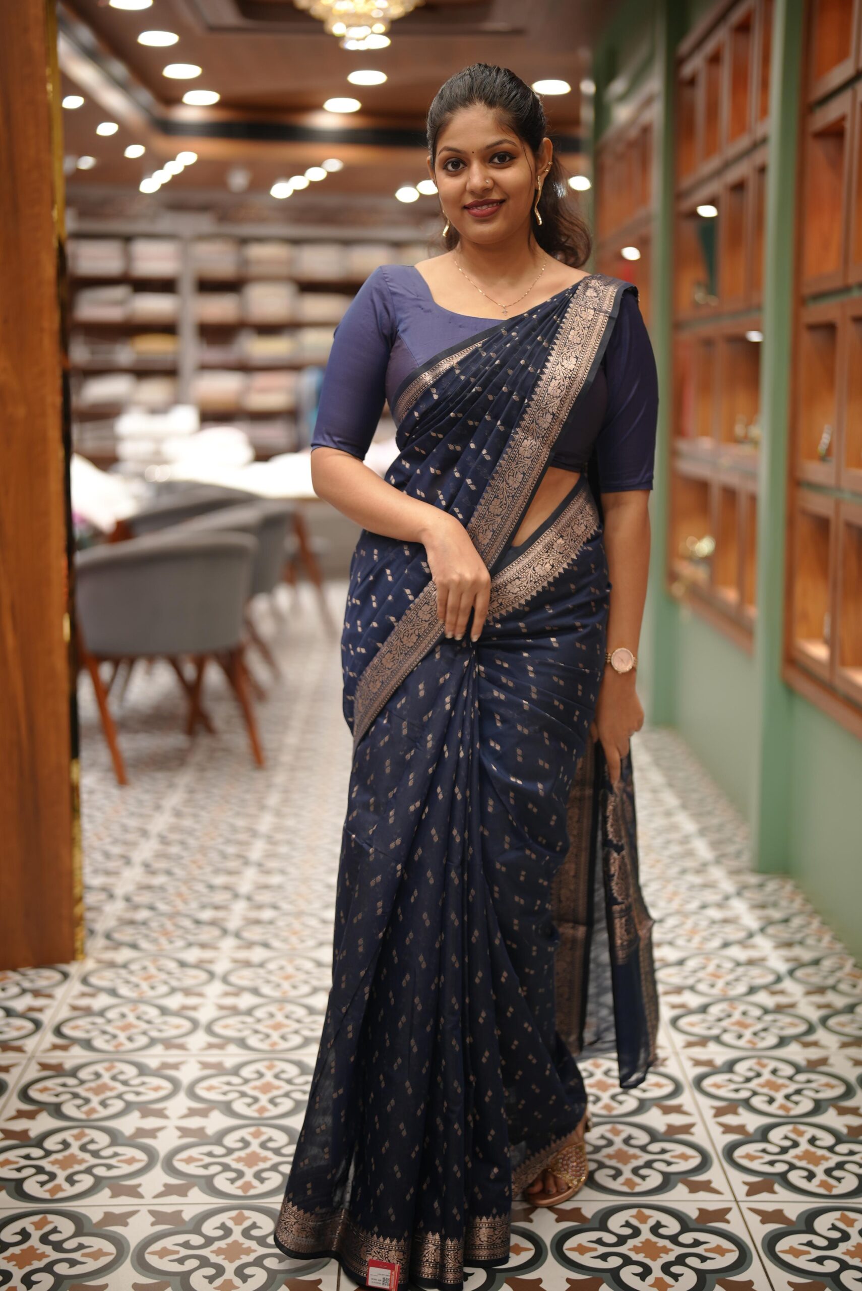 NAVYBLUE SAREE M942 - Maharani